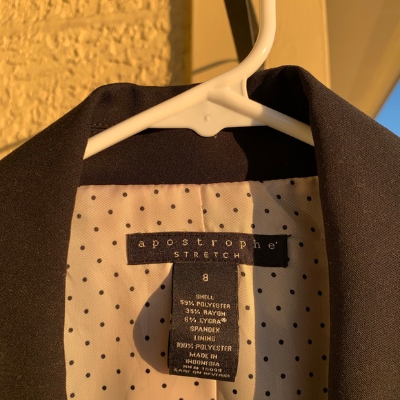 Apostrophe | Jackets & Coats | Apostrophe Black Sleek Blazer | Poshmark